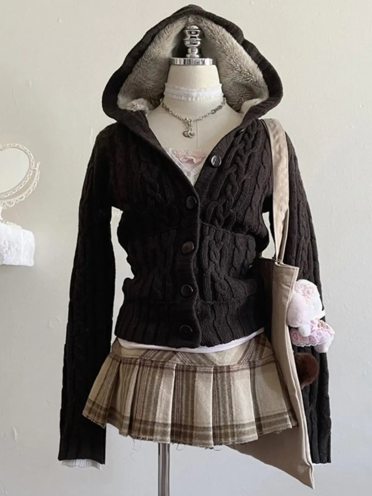 Brown soft sweater cardigan – Soft Jam